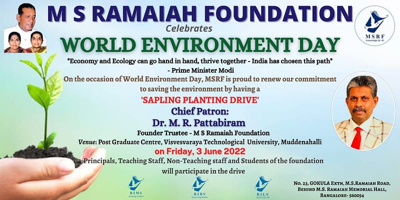 World Environment Day - Ramaiah Institute of Management Studies